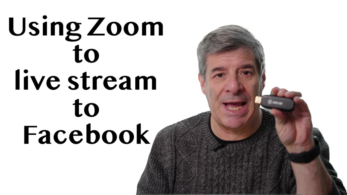 Using Zoom to Live Stream to Facebook | Gary Schwartz's Blog